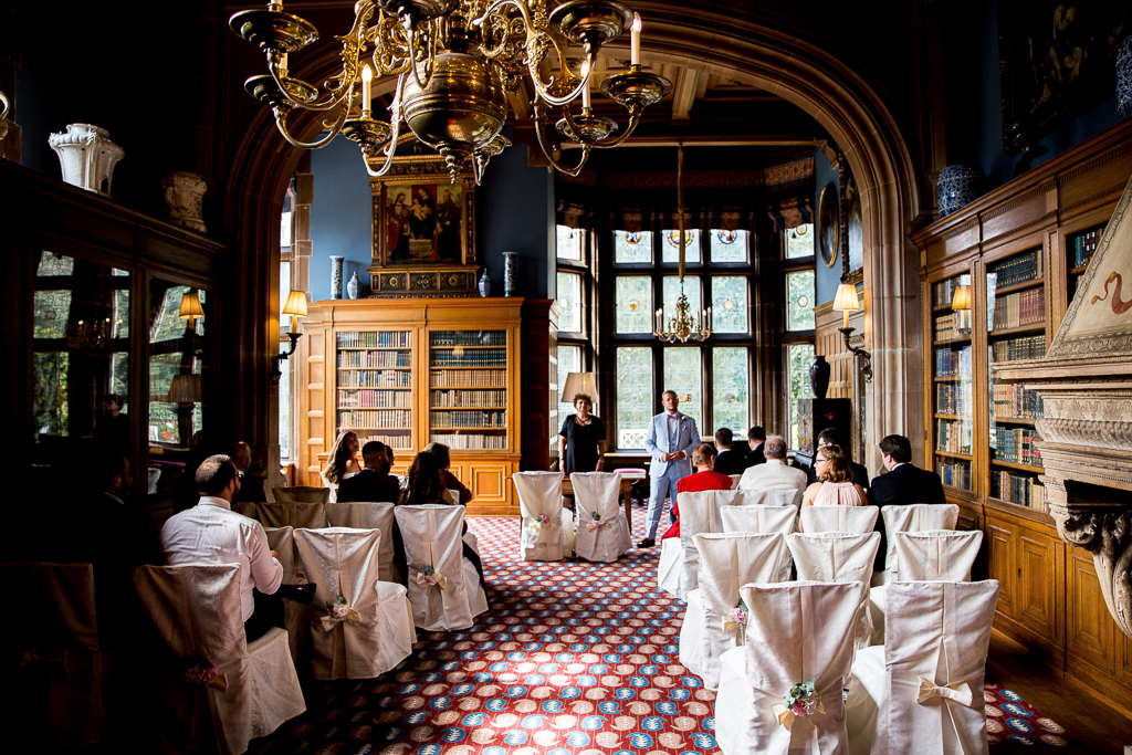 Standesamtliche Trauung in der Bibliothek im Schlosshotel Kronberg