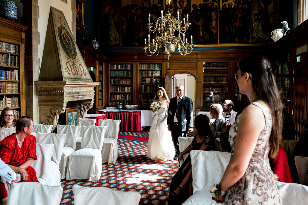 Standesamtliche Trauung in der Bibliothek im Schlosshotel Kronberg